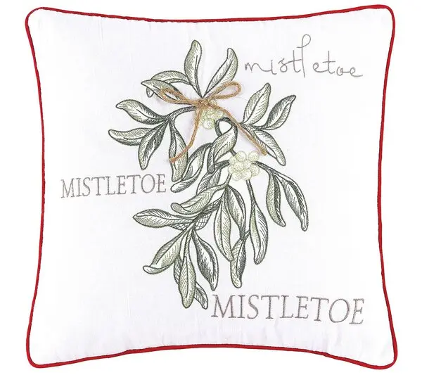 C&F HOME Winter Mistletoe Pillow - One-color