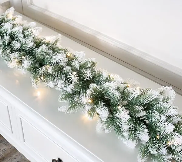 BETHLEHEM LIGHTS As Is 9' Grand Radiance 3-in -1 Garland - One-color