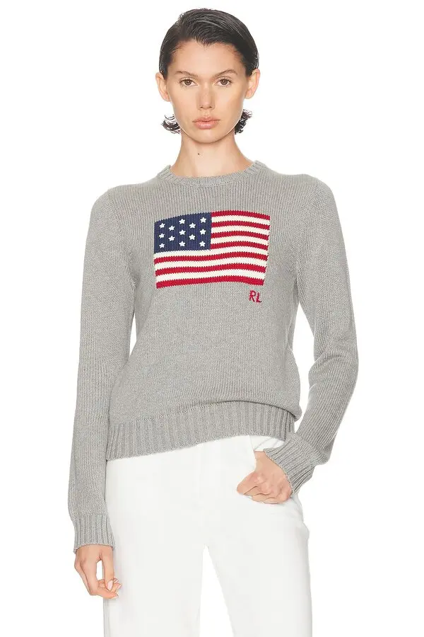 Ralph Lauren Crewneck Sweater - Drift Grey Melange