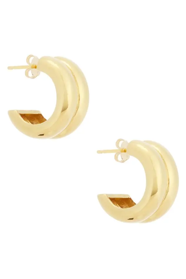 Agmes Giulia Hoop Earrings - Gold Vermeil