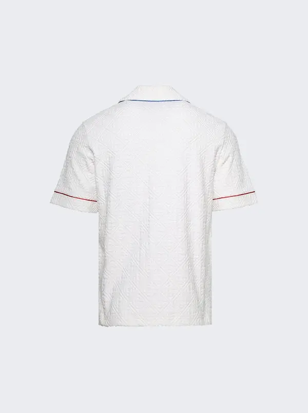 Casablanca Towelling Monogram Shirt Bright - White