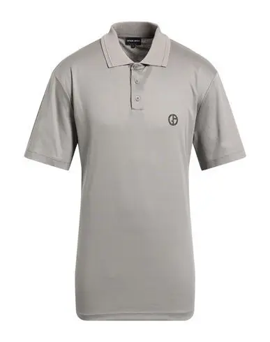 Giorgio Armani Polo Shirt Size Cotton, Viscose, Polyester, Polyamide, Elastane - Grey