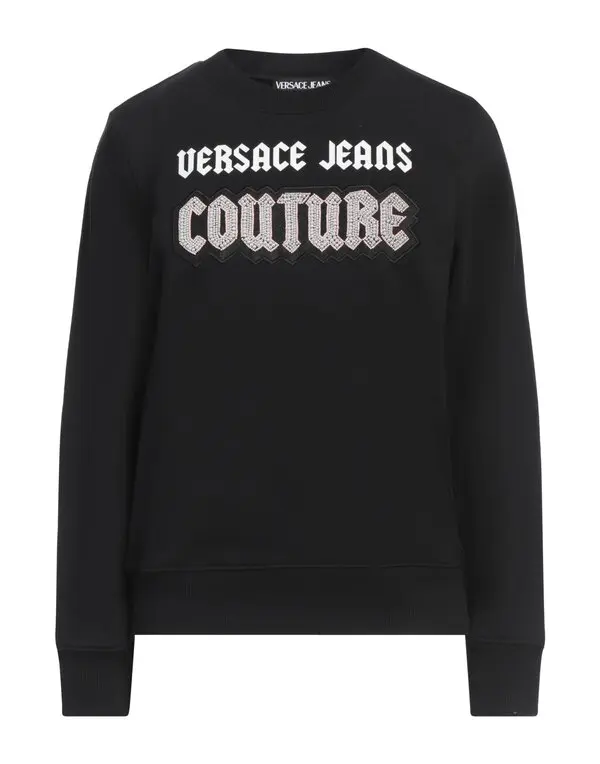 Versace Cotton French Terry Sweatshirt - Black