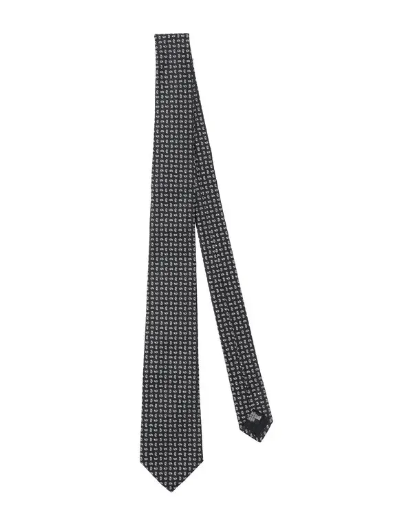 Emporio Armani Silk Necktie - Black