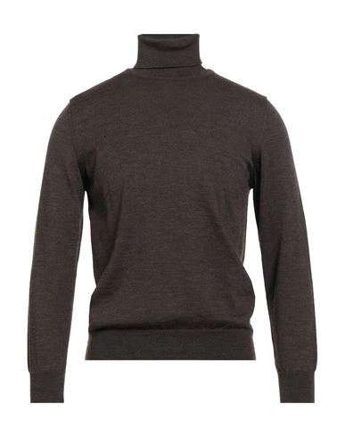 ANDREA FENZI Merino Wool Turtleneck Sweater - Brown