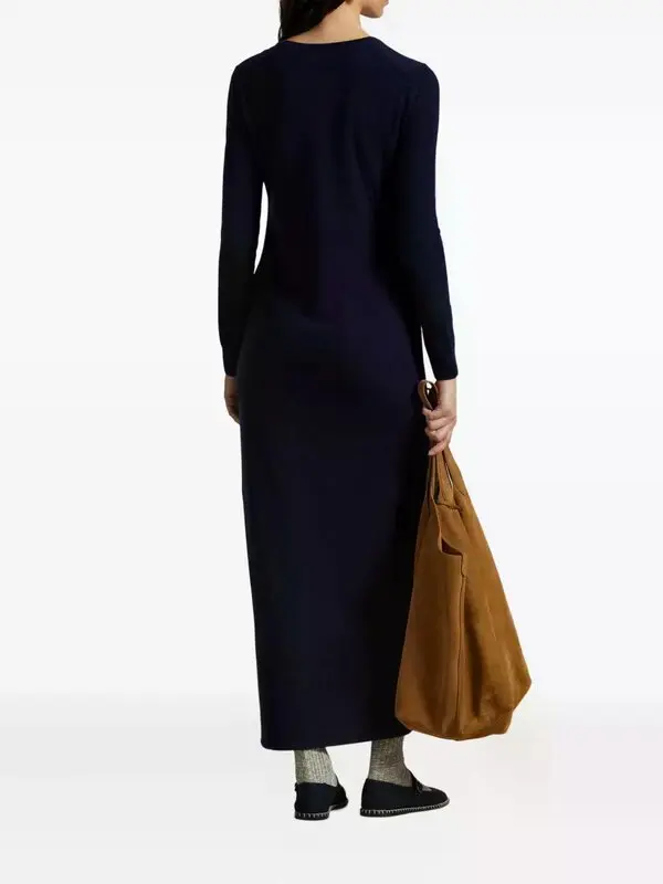 Polo Ralph Lauren Long-Sleeve Knit Dress In Blue - 50% Off | Editorialist