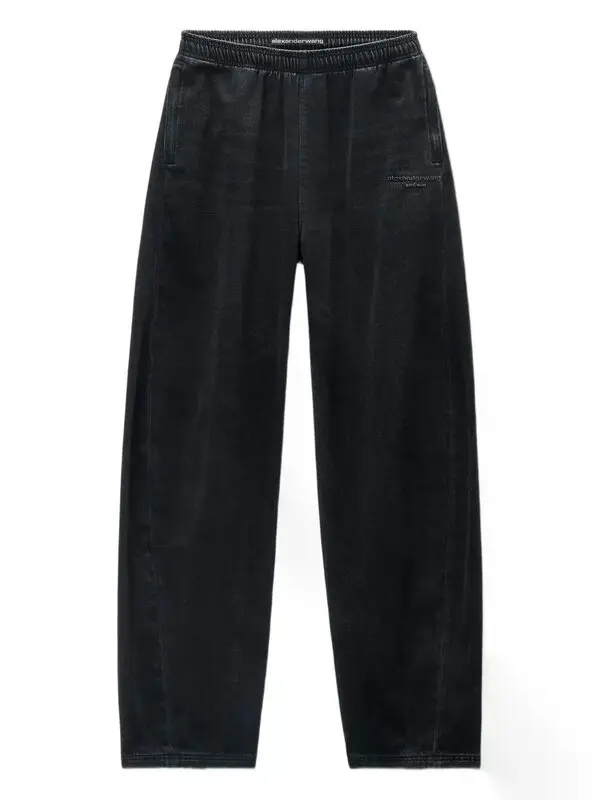 Alexander Wang Elasticated Drawstring Track Pants - Black