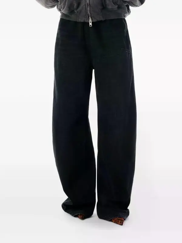 Alexander Wang Elasticated Drawstring Track Pants - Black