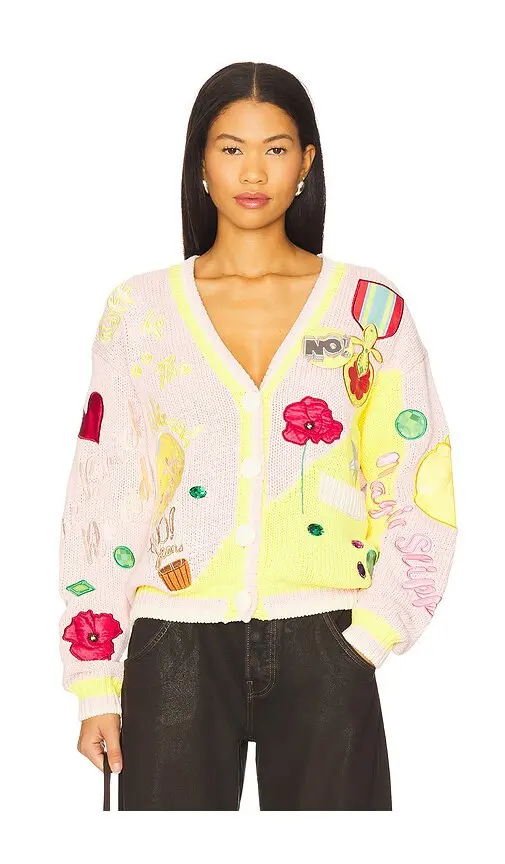 NO! JEANS Wizard Of Oz Cardigan In ,yellow