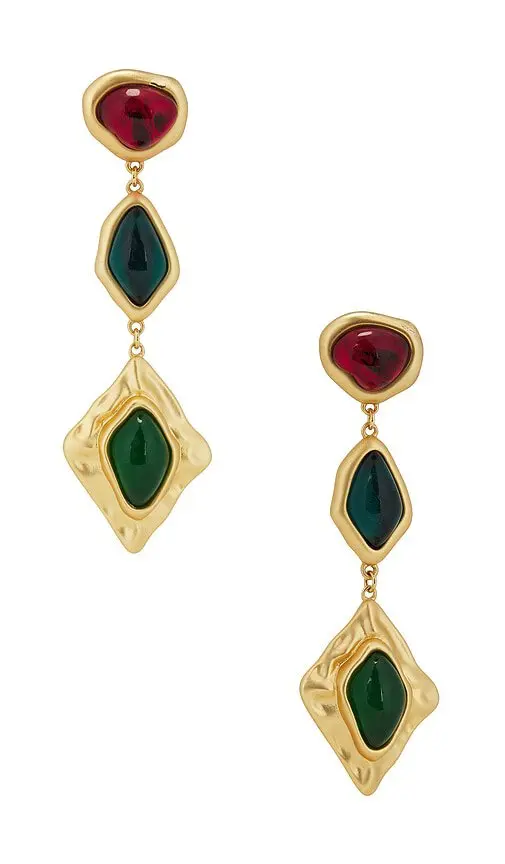 PETIT MOMENTS Greenwich Dangle Earrings - Gold