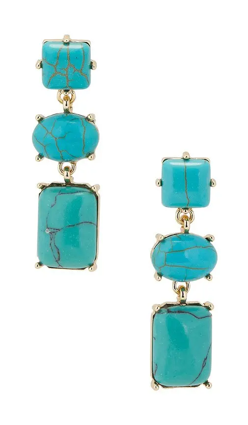 PETIT MOMENTS Allie Earrings - Turquoise