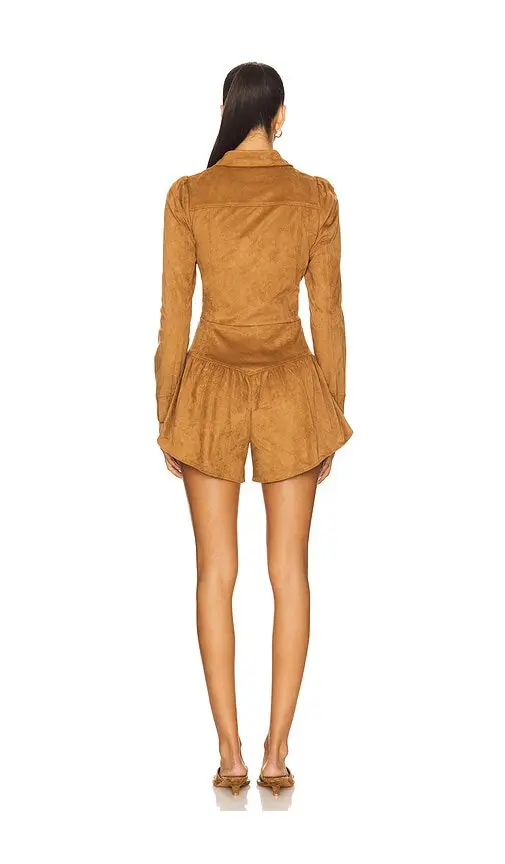 Saylor Enid Romper - Taupe