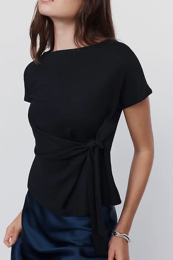 Anthropologie Wrap Top - Anthracite