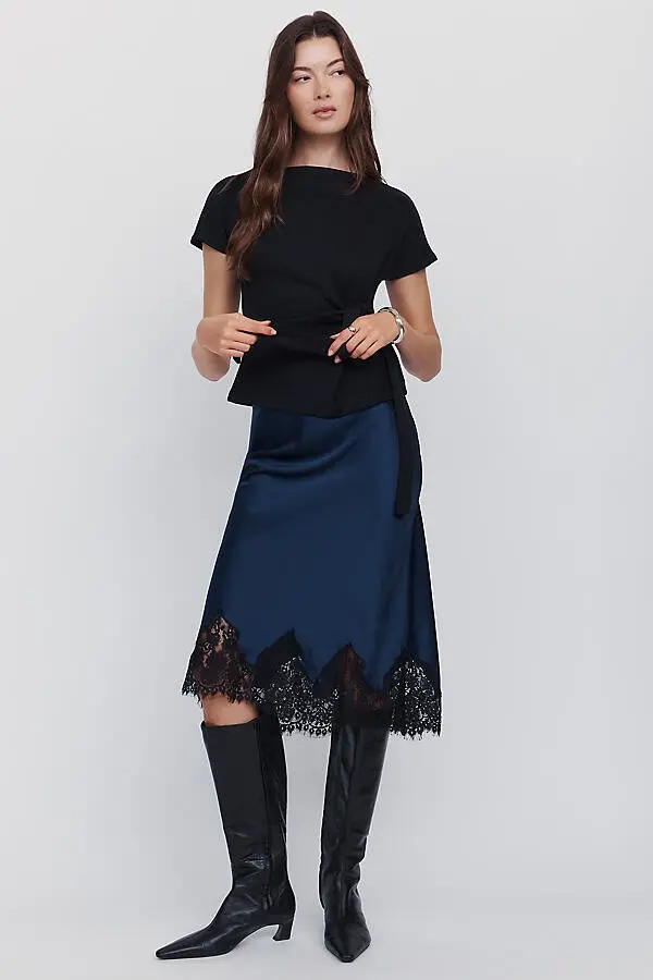 Anthropologie Wrap Top - Anthracite