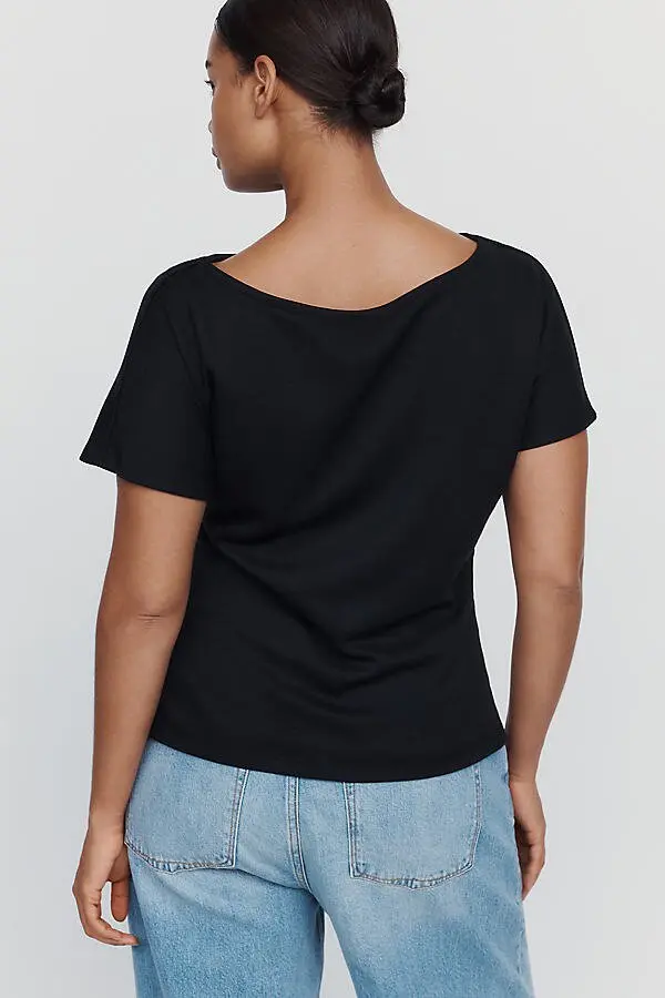 Anthropologie Wrap Top - Anthracite