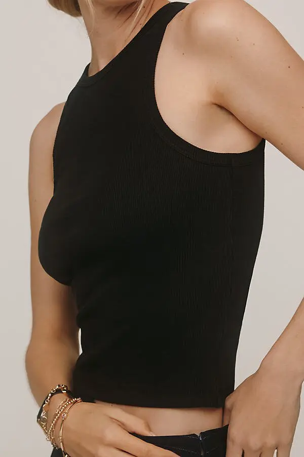 L*Space High-neck Tank Top - Black