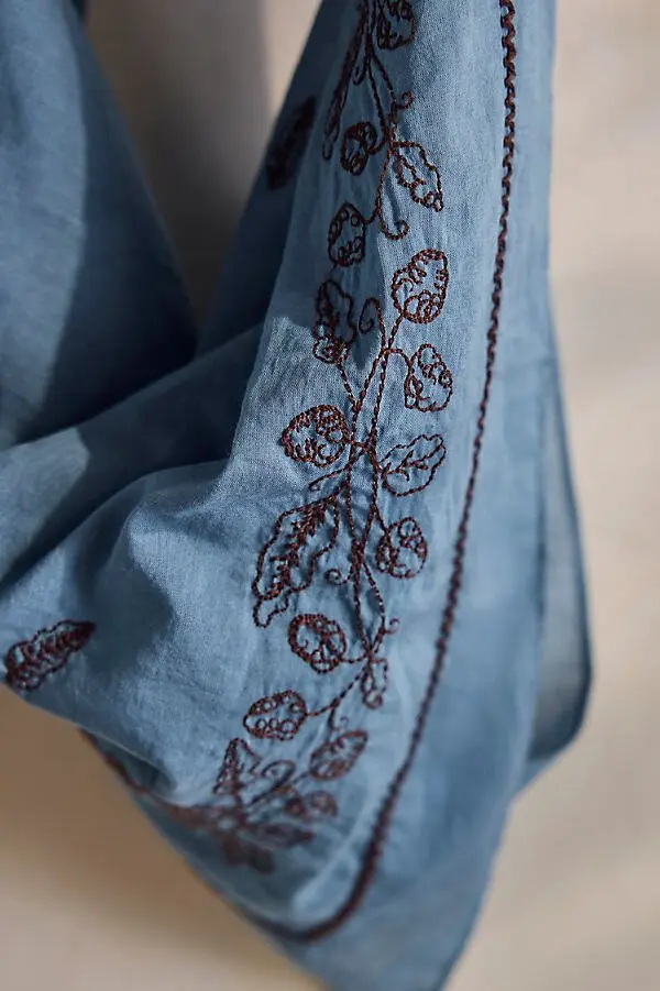 TERRAIN Harvest Embroidered Cotton Bandana