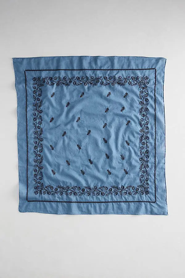 TERRAIN Harvest Embroidered Cotton Bandana