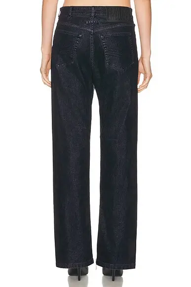 JEAN PAUL GAULTIER Inseam Zip Detail Flock Pant