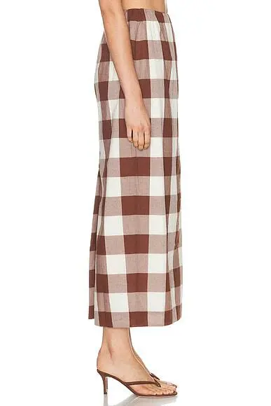 Posse Mira Skirt - Mocha Gingham