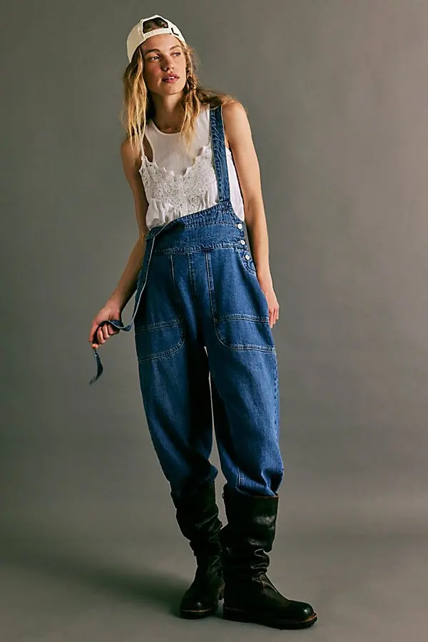 Free People We The Free Felix Denim Overalls - Seaport