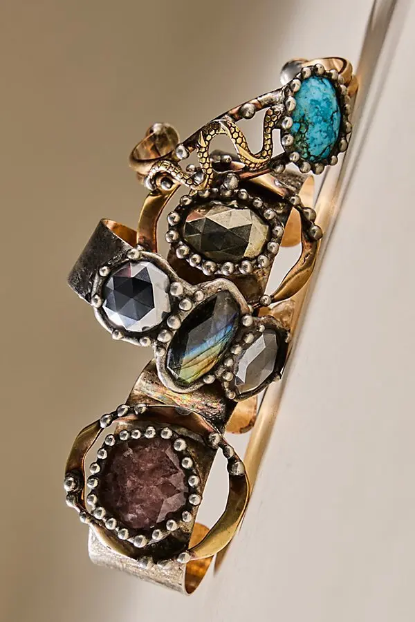 MIKAL WINN Triple Stone Cuff