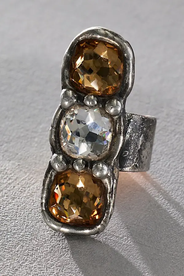 MIKAL WINN Triple Stone Ring