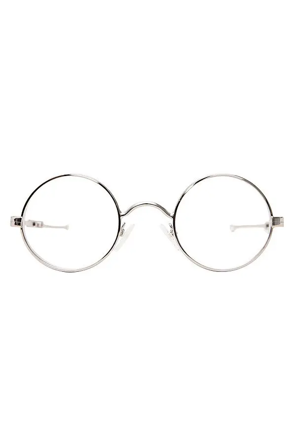 SUNGLASS MUSEUM Retro Swazi Round Frame Reading Glasses - Silver