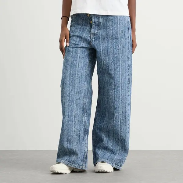 GANNI Structured Denim Baggy Jeans