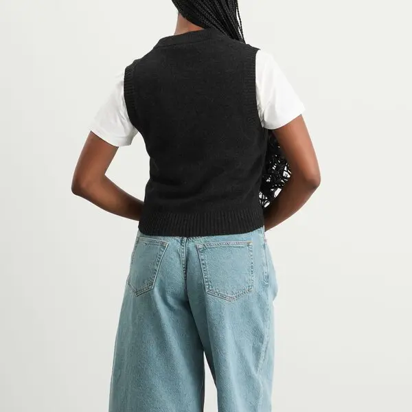 GANNI Wool Vest - Phantom