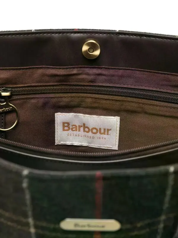 Barbour Plaid Tote Bag