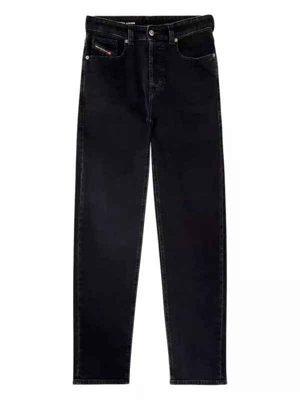 DIESEL® High-waisted Straight-leg Jeans - Black