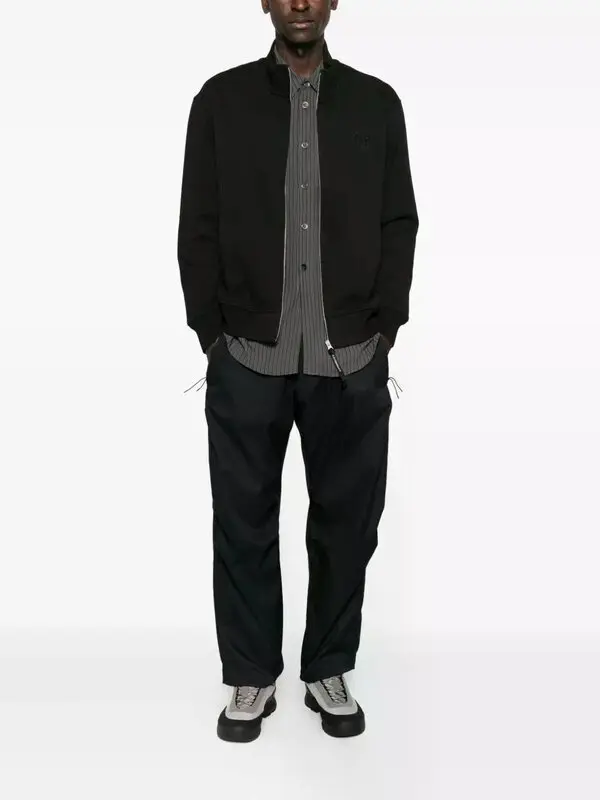 C.P. COMPANY Zip-up Sweatshirt With Logo - Black