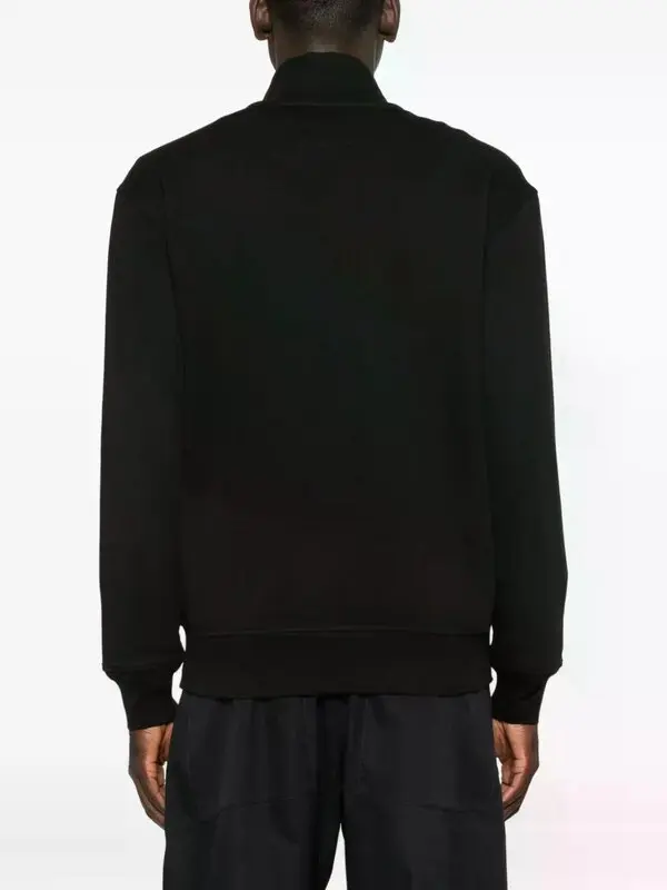 C.P. COMPANY Zip-up Sweatshirt With Logo - Black