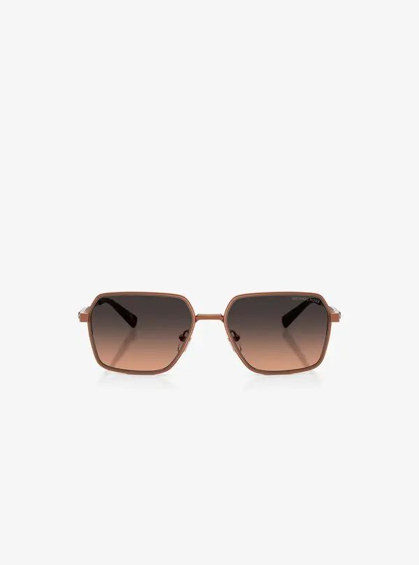 Michael Kors Dana Point Square Frame Sunglasses - Brown