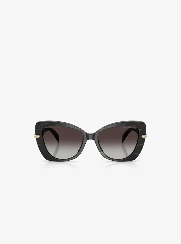 Michael Kors Atlanta Oversized Cat Eye Sunglasses - Black