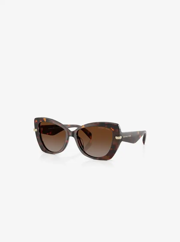 Michael Kors Atlanta Oversized Cat Eye Sunglasses - Brown
