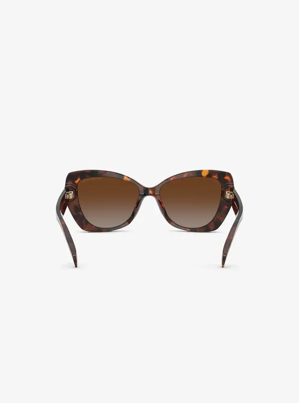 Michael Kors Atlanta Oversized Cat Eye Sunglasses - Brown