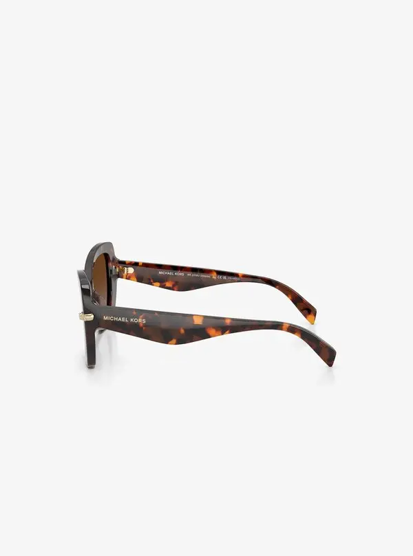 Michael Kors Atlanta Oversized Cat Eye Sunglasses - Brown