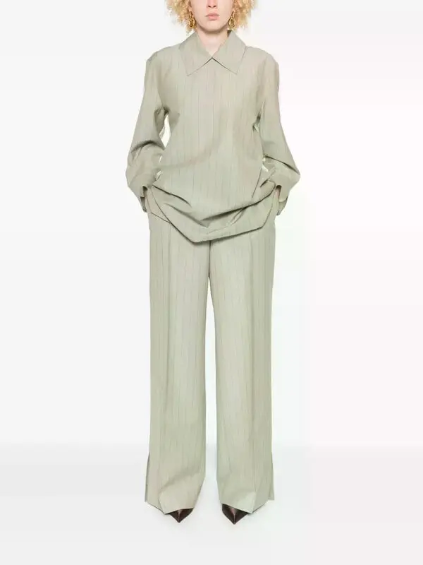 JIL SANDER Pinstripe Panelled Shirt