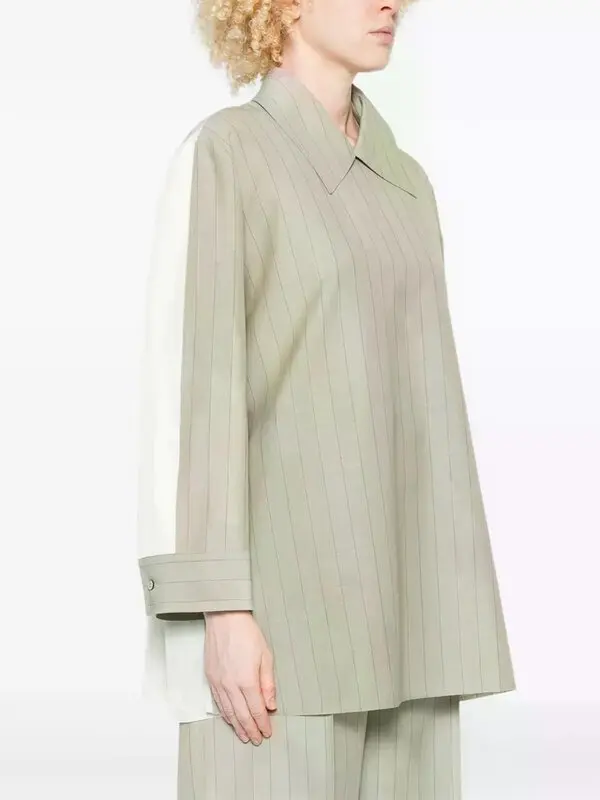 JIL SANDER Pinstripe Panelled Shirt