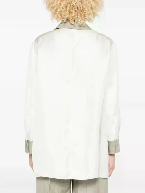 JIL SANDER Pinstripe Panelled Shirt