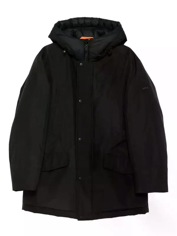 BOSS Hooded Logo-patch Jacket