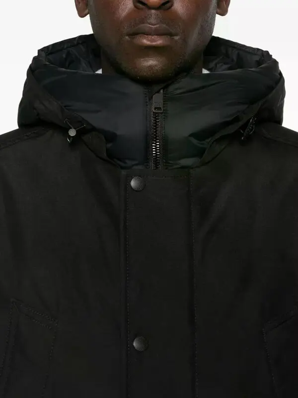 BOSS Hooded Logo-patch Jacket