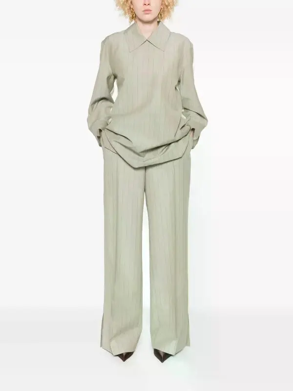 JIL SANDER Pinstriped Straight Leg Trousers