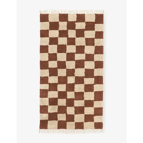 FERM LIVING Mara Washable Cotton Rug 80cm X 150cm - Rust Warm Sand