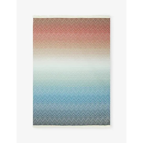 Missoni Cironew Zigzag-pattern Wool Throw 130cm X 190cm