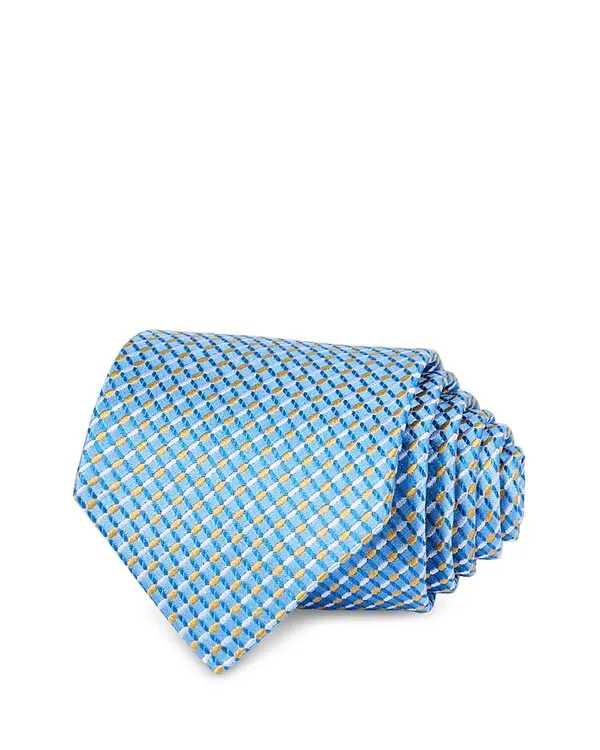 Bloomingdale'S Woven Dash Neck Tie - Medium Blue