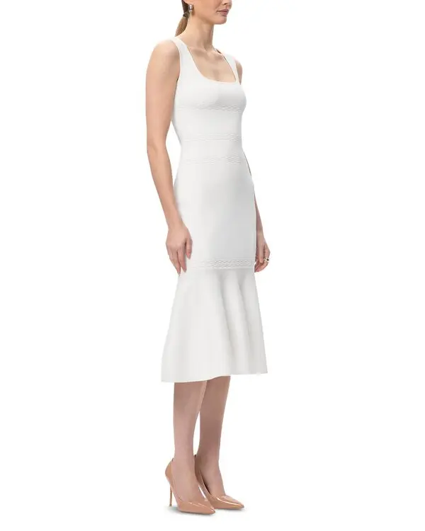 Herve Leger Camille Midi Dress - Alabaster