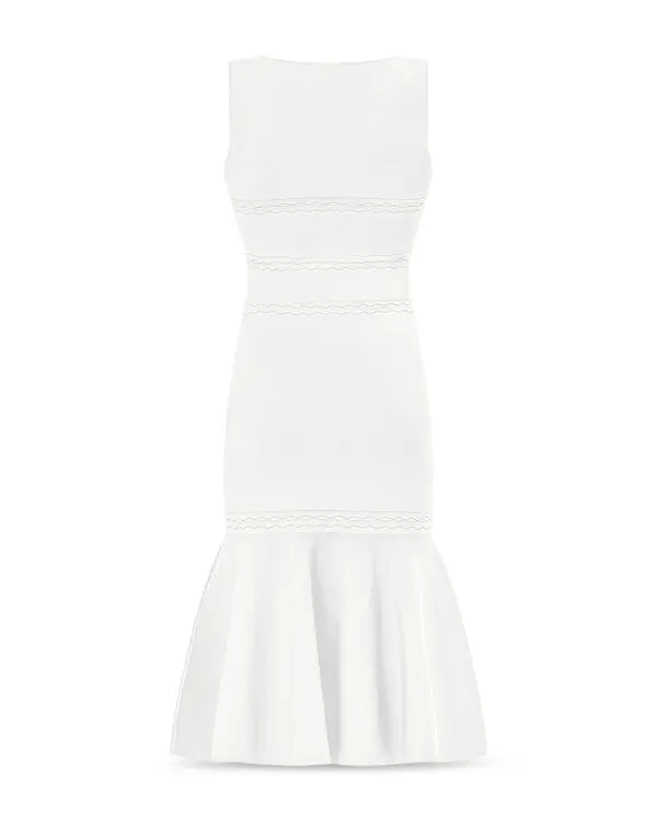 Herve Leger Camille Midi Dress - Alabaster